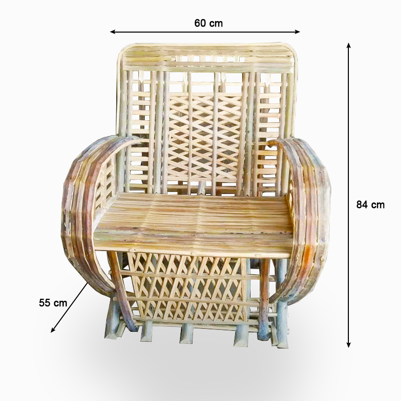 Buy Modern Palm-leaf chairs (4) +table – for outdoor garden & balcony ...