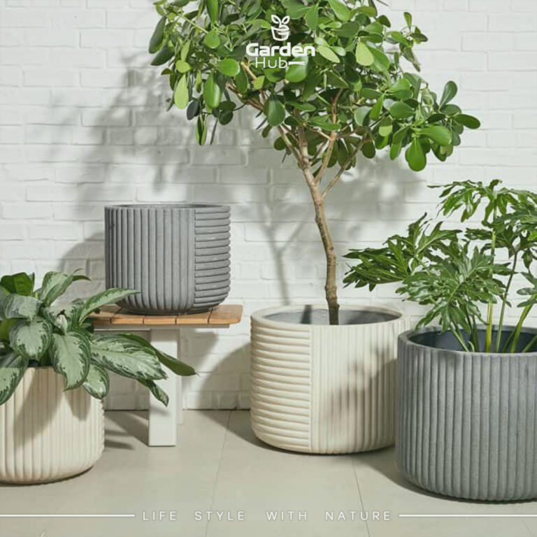 Buy GRC Planter- multi-sizes – Ribbed planter pots online - Garden Hub