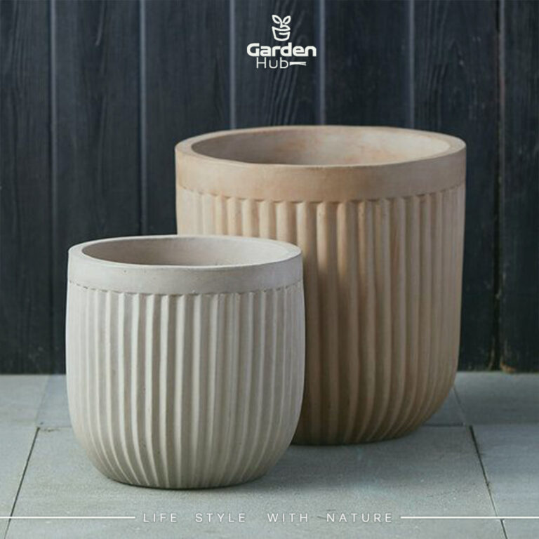 Buy GRC Planter- multi-sizes – Ribbed planter pots online - Garden Hub