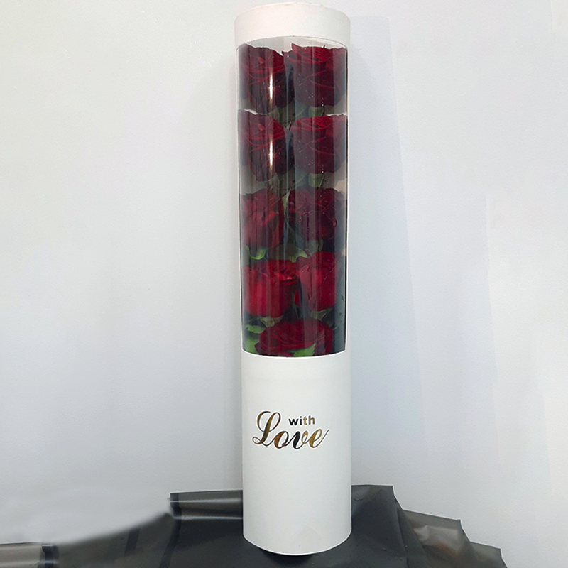 Buy Box of black magic roses - white Cochet paper -9 roses online ...